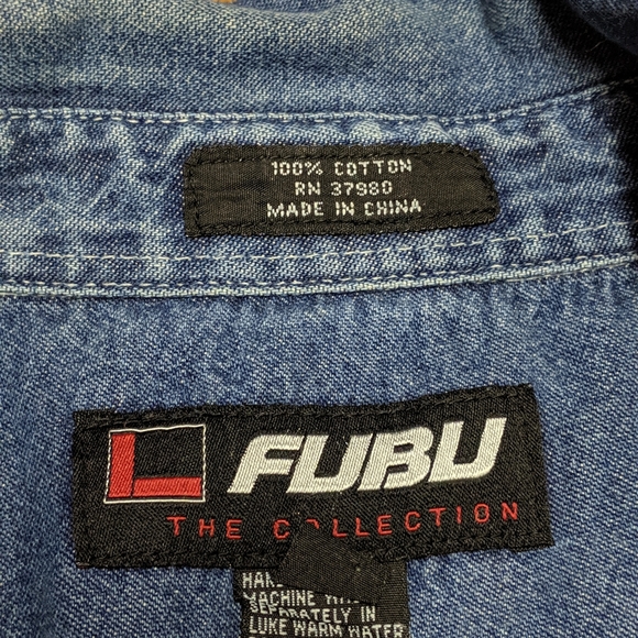 FUBU | Shirts | Fubu Jean Button Up Vintage | Poshmark
